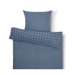 Tchibo - Biber-Bettw&auml;sche - blau