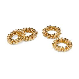 Tchibo - 4 Serviettenringe - gold