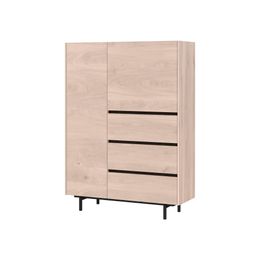Tchibo - Highboard &raquo;Cantoria&laquo; - 109x40x150cm - schwarz - Holz / Metall / Kunststoff