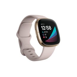 Tchibo - Fitbit fortschrittliche Gesundheits-Smartwatch &raquo;Sense&laquo; - wei&szlig;