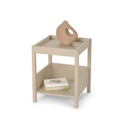 Tchibo - Beistelltisch - 40x40x50cm - beige - Buchenholz