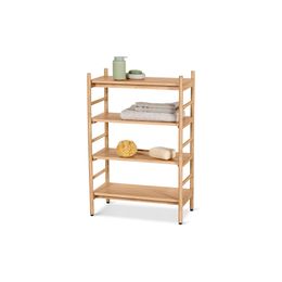 Tchibo - Sprossenregal mit verstellbaren B&ouml;den - 60x30,5x90cm - naturfarben - Rubberwood-Holz / Rubberwood-Holz