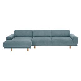 Tchibo - Ecksofa &raquo;Penelope&laquo; - 283x133x68cm - hellblau - Polyester / Polyamid / Buchenholz