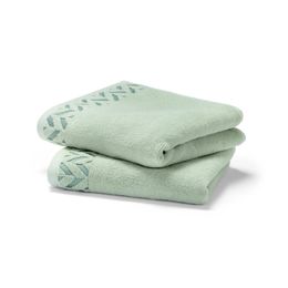 Tchibo - 2 Premium-Handt&uuml;cher - gr&uuml;n