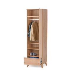 Tchibo - 1-t&uuml;riger Kleiderschrank - 55x50x189,5cm - braun - Holz / Eichenholz