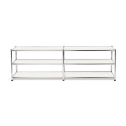 Tchibo - Lowboard Metall &raquo;Cn3&laquo; offen - 152x40x46,5cm - chrom - Stahl / Kunststoff / Kunststoff