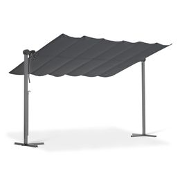 Leco Sonnendach - 400x250x220cm - silber - Polyester / Aluminium / Stahl