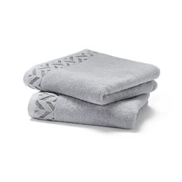 Tchibo - 2 Premium-Handt&uuml;cher - grau