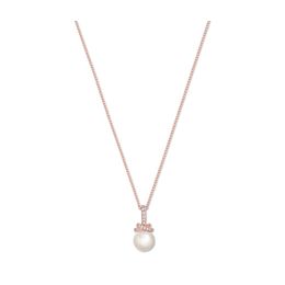 Tchibo - 925 Silber Kette ros&eacute;vergoldet mit Muschelkernperle - wei&szlig;