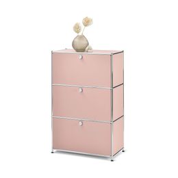 Tchibo - Kommode Metall &raquo;Cn3&laquo; mit 3 Klappenf&auml;chern - 77x40x120,5cm - chrom - Stahl / Aluminium / Kunststoff