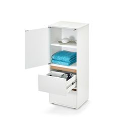 Tchibo - Sideboard - 41x35x111,5cm - braun - Holz / Glas