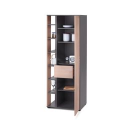 Tchibo - Gro&szlig;er Allzweckschrank - 65x50x175cm - anthrazit - Holz / Kunststoff