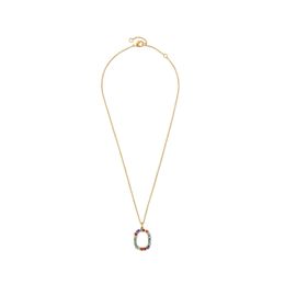 Tchibo - Kette mit Multicolor-Zirkonia-Anh&auml;nger - gold