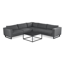 Tchibo - Premium-Lounge-Ecke mit Sunbrella -Stoff - 200x90x70cm - schwarz - Aluminium / Acryl / Polyurethan