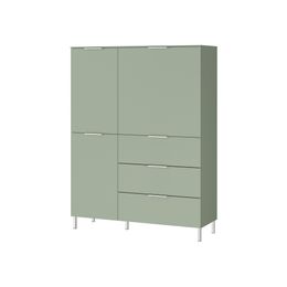 Tchibo - Highboard &raquo;Kenora&laquo; - 109x40x146cm - silber - Holz