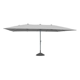 Leco Doppelsonnenschirm - 158x16x45cm - anthrazit - Aluminium / Stahl / Polyester