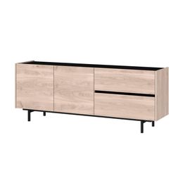 Tchibo - Lowboard &raquo;Cantoria&laquo; - 162x40x63cm - schwarz - Holz / Metall / Kunststoff