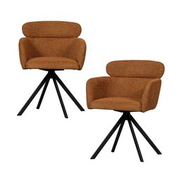 Tchibo - Woood St&uuml;hle &raquo;Fenne&laquo; - 58x60x80cm - schwarz - Polyester / Metall