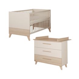 Roba Set &raquo;Sidney&laquo; 2-teilig - 110x75,5x98cm - Holz / Eichenholz