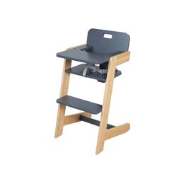 Roba Babyhochstuhl - 45x50x86cm - anthrazit - Holz / Holz