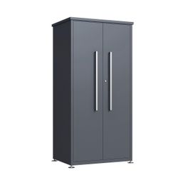 Tchibo - Metall-Gartenschrank - 90x65x187cm - anthrazit -