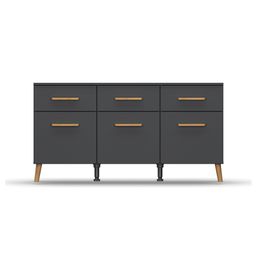 Rauch Kommode &raquo;Skandi&laquo; - 140x42x73cm - grau -