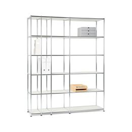 Tchibo - Offenes Regal Metall &raquo;Cn3&laquo; - 155x40x194,5cm - chrom - Stahl / Kunststoff / Kunststoff