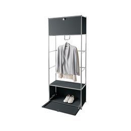Tchibo - Garderobe Metall &raquo;Cn3&laquo; - 77x40x194,5cm - schwarz - Stahl / Aluminium / Kunststoff