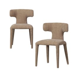 Tchibo - Woood St&uuml;hle &raquo;Permit&laquo; - 52x53x78cm - braun - Polyester
