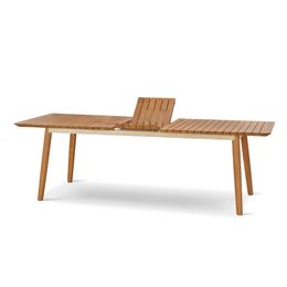Tchibo - Teak-Ausziehtisch - 200x100x77cm - braun -