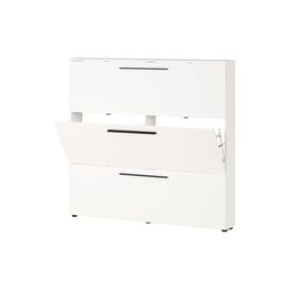 Tchibo - Schuhschrank &raquo;Utah&laquo; - 140x129x19cm - schwarz - Holz