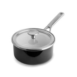 KitchenAid Steel Core Enamel Stielkasserolle - schwarz