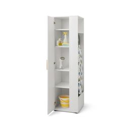 Tchibo - Universalschrank mit seitlichem Stauraum - 50x50x180cm - silber - Holz / Kunststoff / Aluminium
