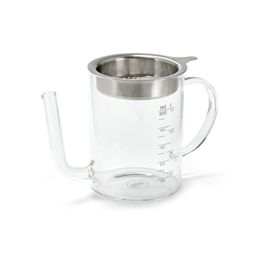Tchibo - Fettreduzierkanne mit Sieb - silber
