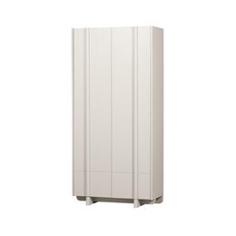 Tchibo - Woood Lagerschrank &raquo;Basu&laquo; kiefer dust - 101x46x210cm - wei&szlig; - Holz