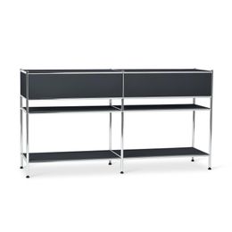 Tchibo - Konsole Metall &raquo;Cn3&laquo; mit 2 Schubladen - 152x40x82cm - schwarz - Metall / Stahl / Aluminium