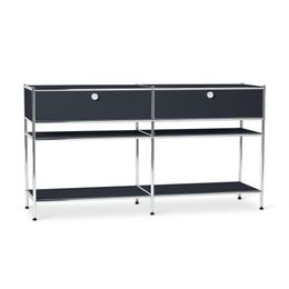 Tchibo - Konsole Metall &raquo;Cn3&laquo; mit 2 Schubladen - 152x40x82,5cm - schwarz - Stahl / Aluminium / Kunststoff