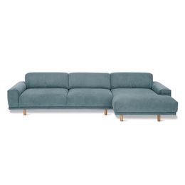 Tchibo - Ecksofa &raquo;Penelope&laquo; - 283x133x68cm - hellblau - Polyester / Polyamid / Buchenholz