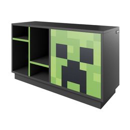 Roba Minecraft TV Lowboard &raquo;Creeper&laquo; - 108x37x61cm - schwarz -