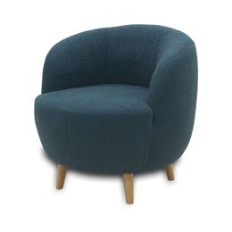 Domo Sessel &raquo;Ahus&laquo; - 72x76x72cm - dunkelblau - Polyester / Acryl / Baumwolle