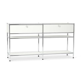 Tchibo - Konsole Metall &raquo;Cn3&laquo; mit 2 Schubladen - 152x40x82,5cm - chrom - Stahl / Aluminium / Kunststoff