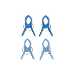 Tchibo - 4 Handtuchclips - dunkelblau