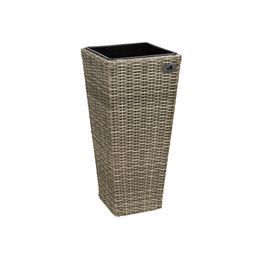 Tchibo - Pflanzs&auml;ule aus Polyrattan - anthrazit