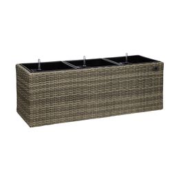 Tchibo - Pflanzgef&auml;&szlig; aus Polyrattan - anthrazit
