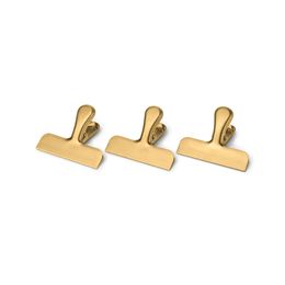 Tchibo - 3 Edelstahl-Aromaclips - gold