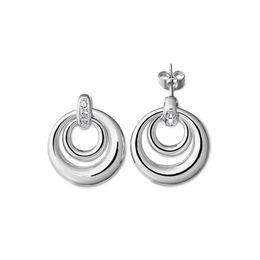 Tchibo - Ohrringe veredelt mit Kristallen von Swarovski - silber