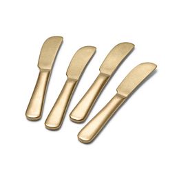 Tchibo - 4 Buttermesser - messing