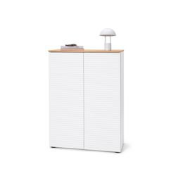 Tchibo - Schuhschrank - 80x38x109,5cm - braun - Holz / Holz