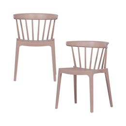 Tchibo - Woood 2 Gartenst&uuml;hle - 52x53x75cm - ros&eacute; - Polypropylen
