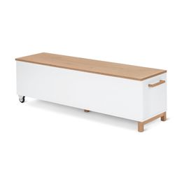 Tchibo - Bettbank mit Truhenfunktion - 134x35x39,5cm - braun - Holz / Eichenholz